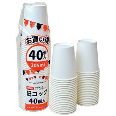日本 免洗紙杯205ml-40入 100%紙漿 免洗杯 紙杯 免洗紙杯 杯子 餐具 水杯 茶杯 | 蝦皮購物