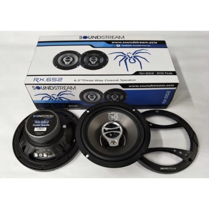 現貨甜甜價正品SOUNDSTREAM 6.5吋美國蜘蛛同軸rx652三音路 | 蝦皮購物