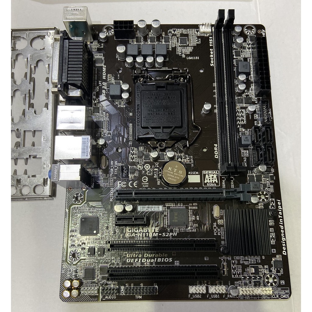 保固內 技嘉 h110 ga-h110m-s2ph 腳位 1151 六代 主機板 | 蝦皮購物