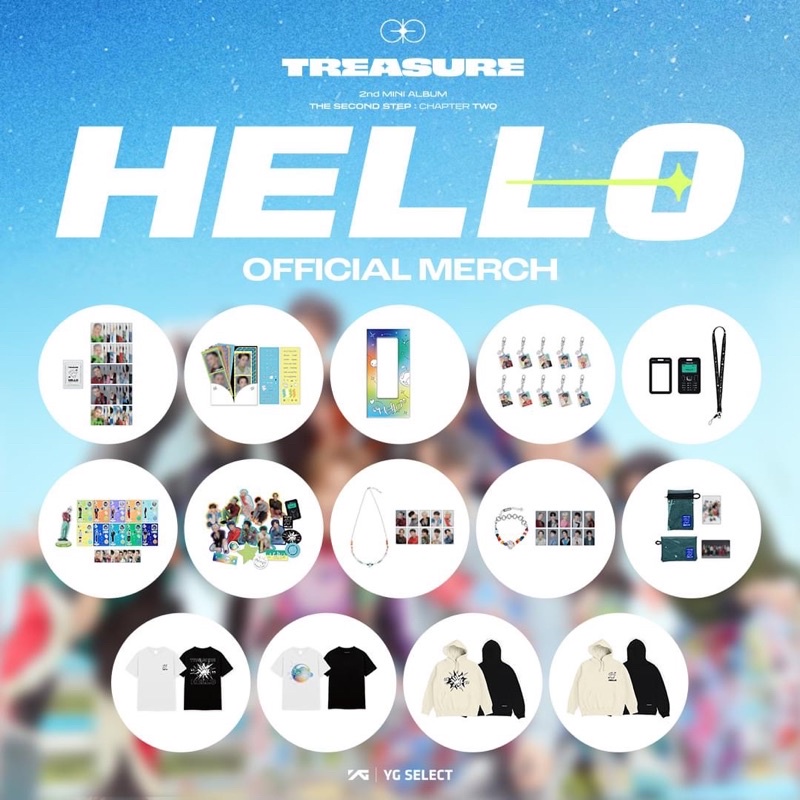 代購 TREASURE [ HELLO ] Official Merch 小卡 卡冊 手鍊 證件套 官方週邊商品 | 蝦皮購物