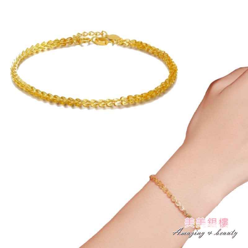 美美銀樓 9999黃金 鳳尾造型手鍊 | 蝦皮購物