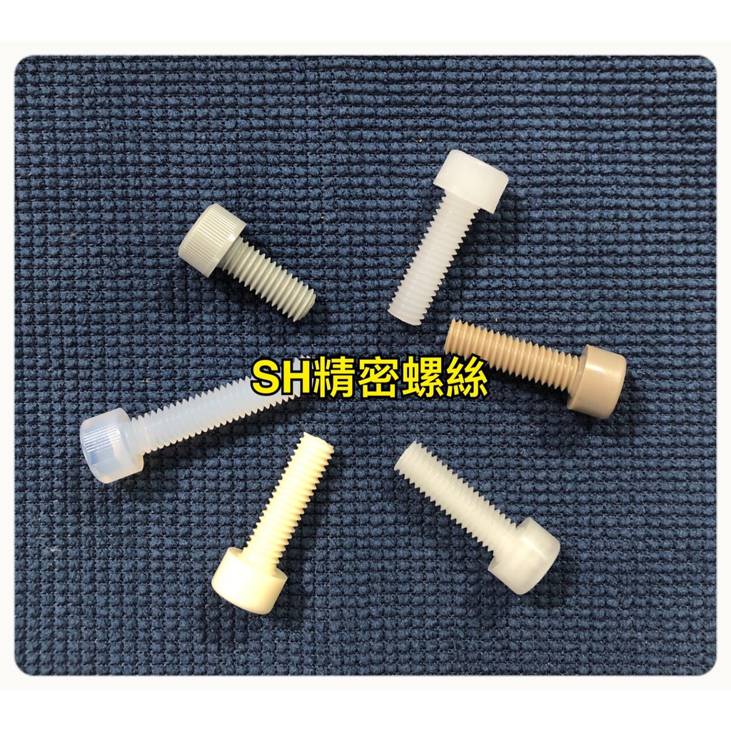 S.H 塑膠螺絲 】PEEK PP PPS PVC PVDF PTFE PP PPGF PC尼龍玻纖工程塑膠螺絲日製 | 蝦皮購物