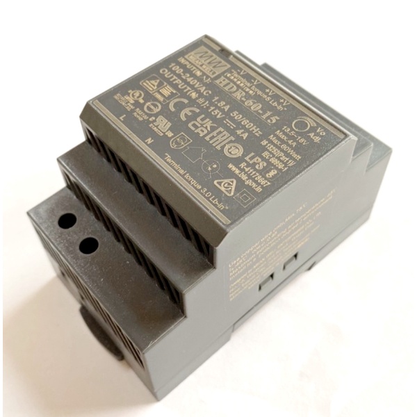 HDR-60-15/ 60W 15V MEAN WELL 階梯式DIN導軌型電源供應器(含稅)【佑齊企業 iCmore】 | 蝦皮購物
