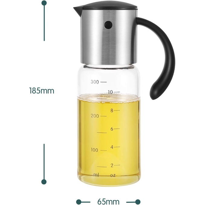 [老陳] VKCHEF 不鏽鋼耐熱玻璃醬油瓶 油瓶 醋瓶200ML 300ML 液體調味料罐 喬遷禮 入厝禮 | 蝦皮購物