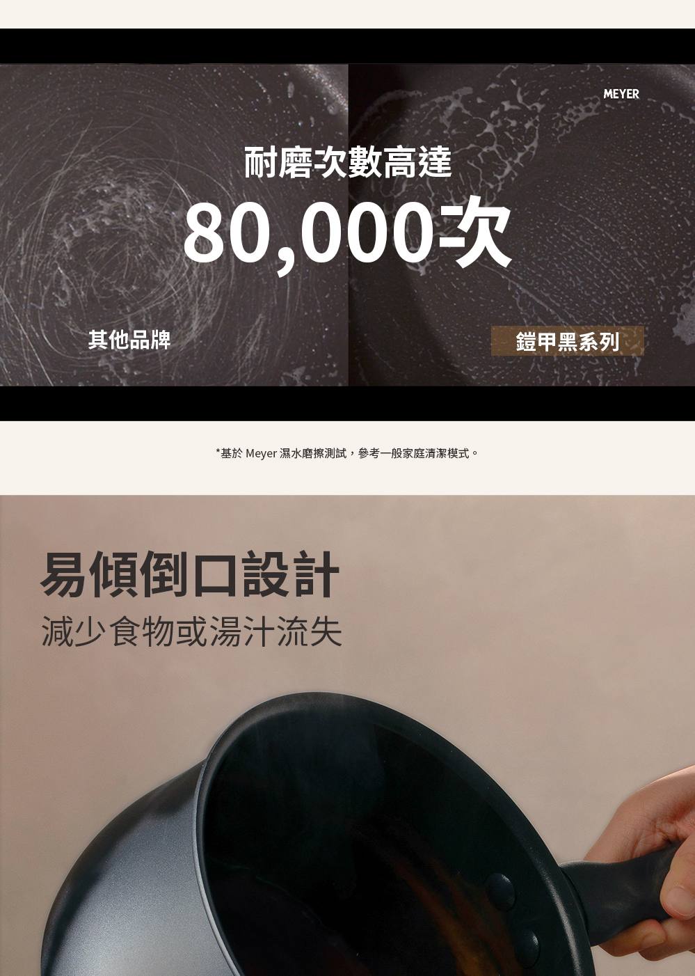 【MEYER 美亞】IH全黑陽極陶瓷不沾深/淺湯鍋 24CM/30CM 壽喜燒鍋 - MIDNIGHT鎧甲系列 | 蝦皮購物