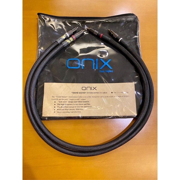 英國ONIX Grand Master 旗艦RCA訊號線(廠製線/1M)....特優價！ | 蝦皮購物