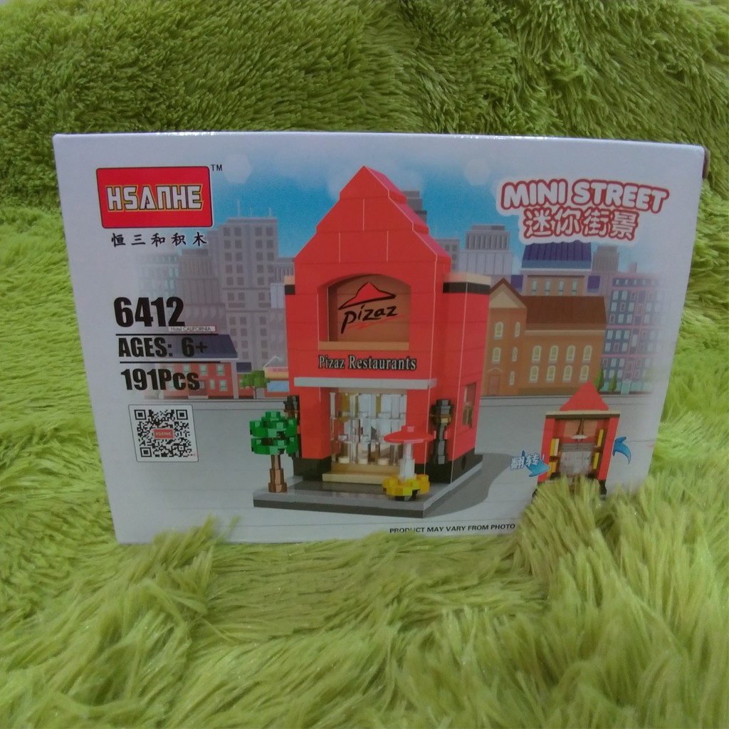 【全新的!!!】 HSANHE恒三和 迷你街景積木系列 知名店面(必勝客Pizza披薩店) 原價159元買入 | 蝦皮購物