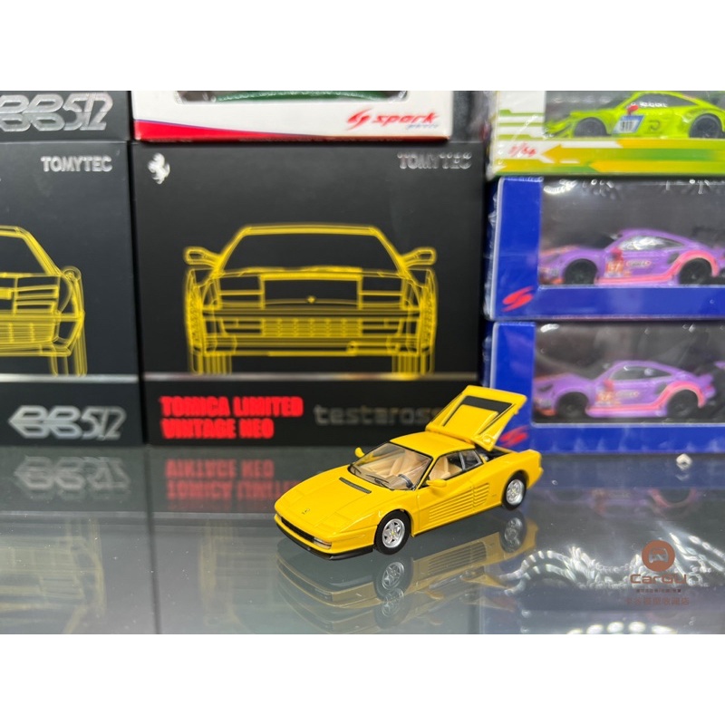 (竹北卡谷) TOMYTEC TLV-N Ferrari Testarossa 黃 法拉利 模型車 TV32132 | 蝦皮購物
