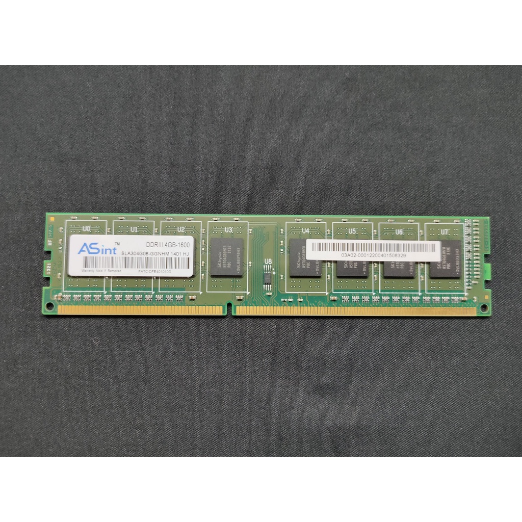 昱聯科技 ASint DDR3 4GB 4G 1600 12800 單面 桌電 記憶體 | 蝦皮購物