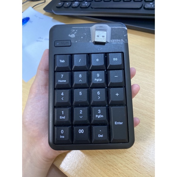 【二手】日本ELECOM 2.4GHz 無線 USB 數字鍵 高耐久鍵 筆電 EXCEL 黑 TK-TDM017 | 蝦皮購物