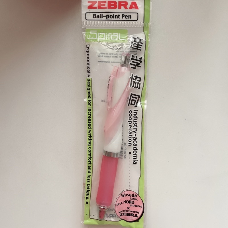 日本Zebra ball-point pan 超柔軟矽膠握筆 流線型造型粉色 全新 @cb2 | 蝦皮購物