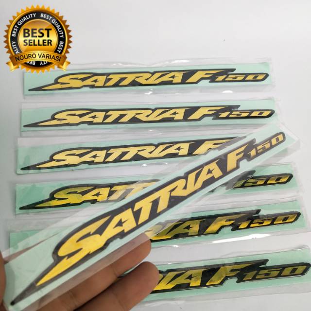 最佳品質 SATRIA FU 150 金色 LOGO 3D 壓紋徽章 | 蝦皮購物