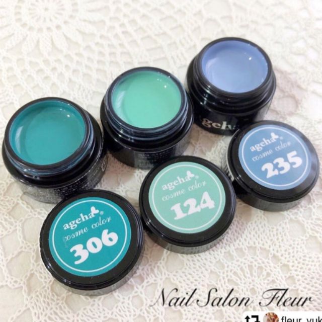 🔥薄荷綠 薄荷藍🔥日本美甲ageha gel罐裝凝膠 色號124 235 306現貨 | 蝦皮購物