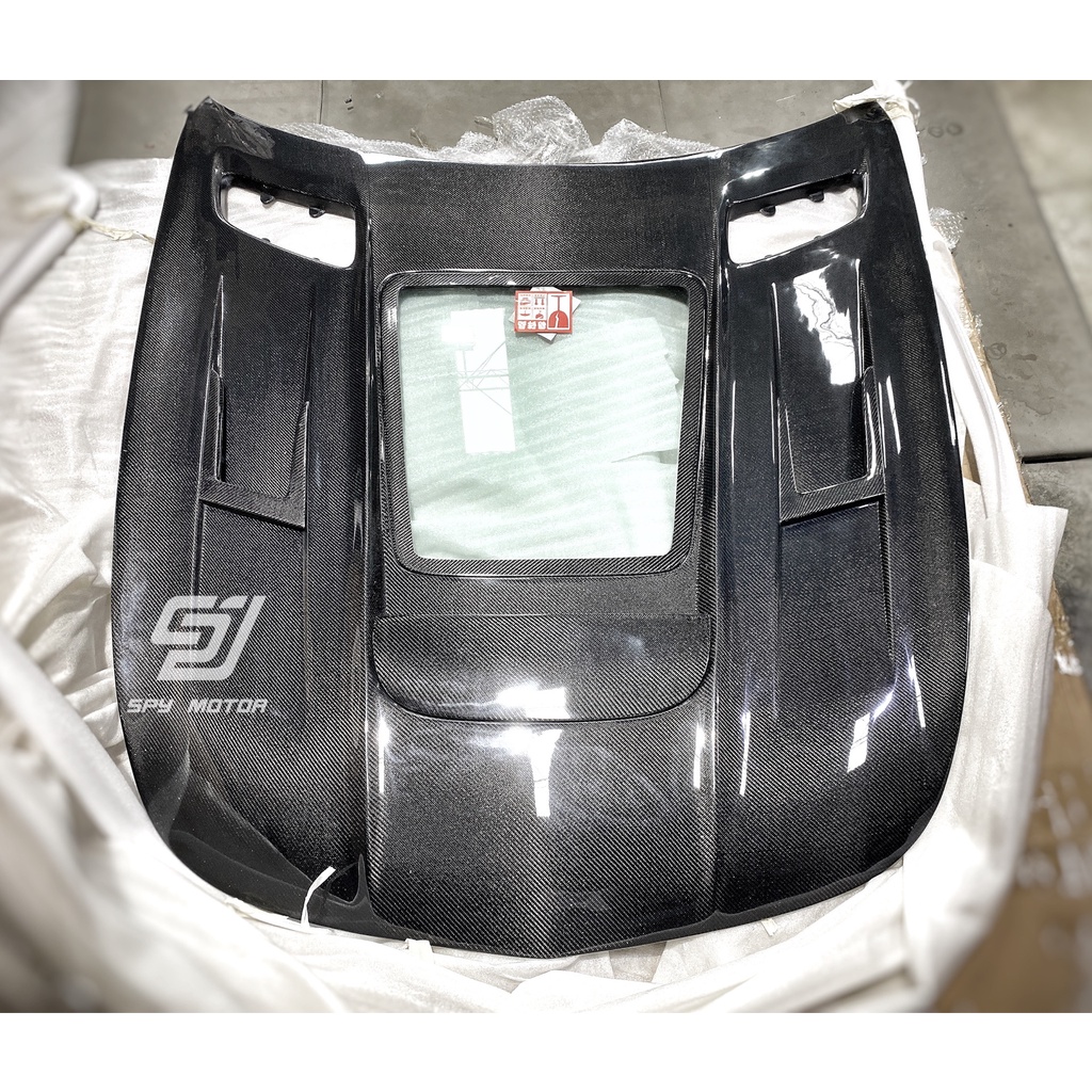 【SPY MOTOR】Benz C190 AMG GT GTS GTR IMP樣式透明碳纖維引擎蓋 | 蝦皮購物