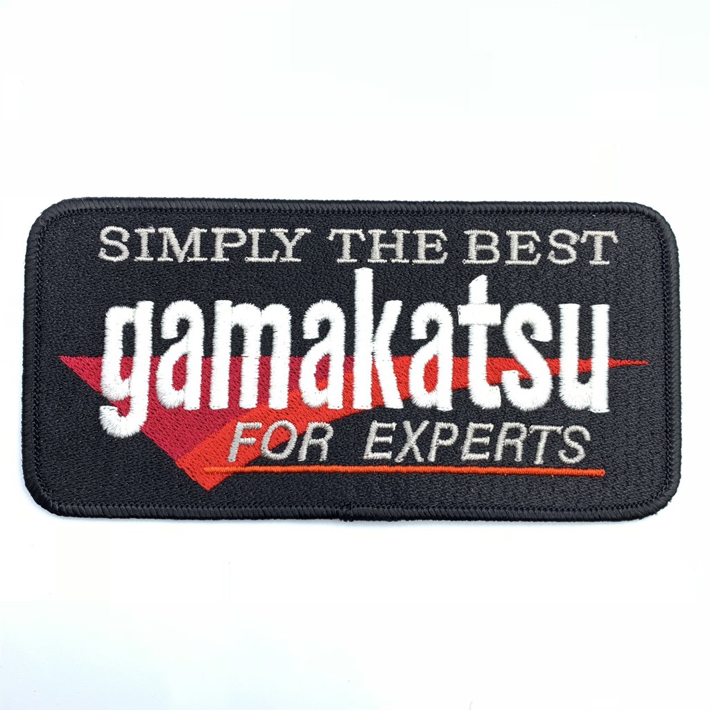 Gamakatsu mark 刺繡 臂章 紋章 logo 裝飾 釣具 服飾 包包 GM-530 GM-522 非 貼紙 | 蝦皮購物