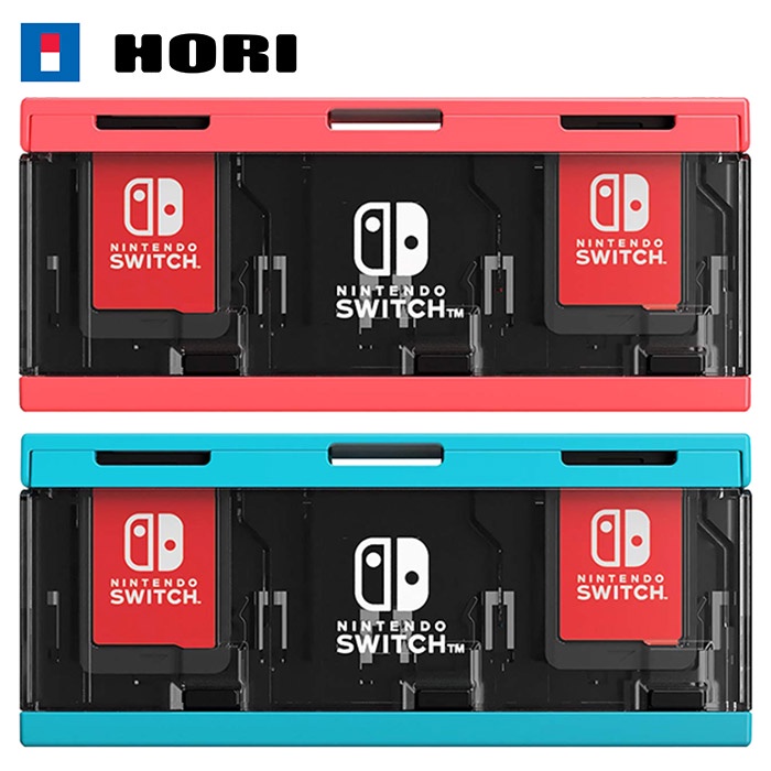 【就是要玩】現貨 NS Switch HORI 按壓式卡夾收納盒 NSW-127 NSW-128 卡帶盒 收納 6片裝 | 蝦皮購物