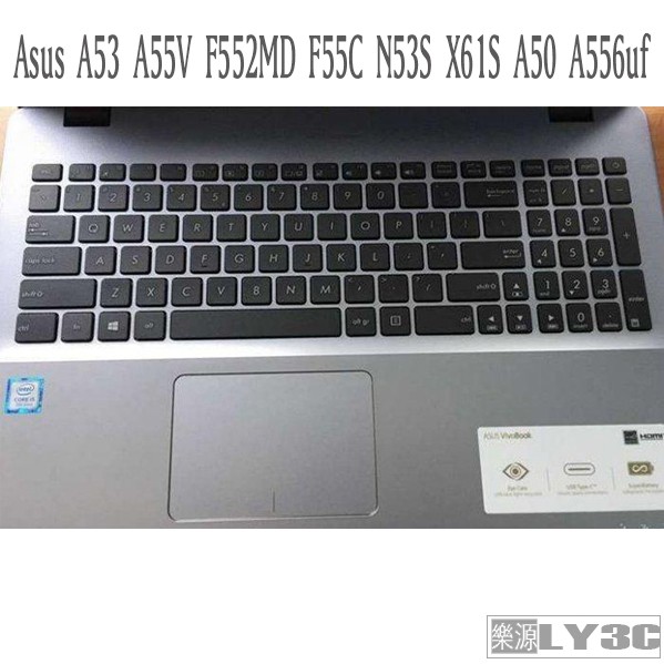 鍵盤膜 適用華碩 Asus A53 A55V F552MD F55C N53S X61S A50 A556uf 樂源3C | 蝦皮購物