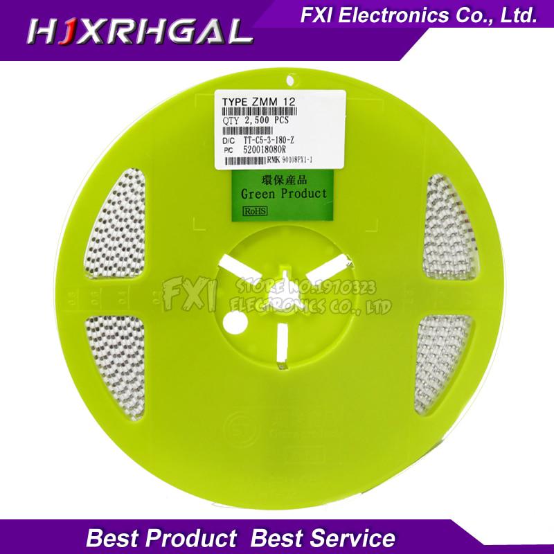 200pcs ZMM 12V LL34 SMD 穩壓二極管封裝 1/2W 0.5w 芯片穩壓二極管 | 蝦皮購物