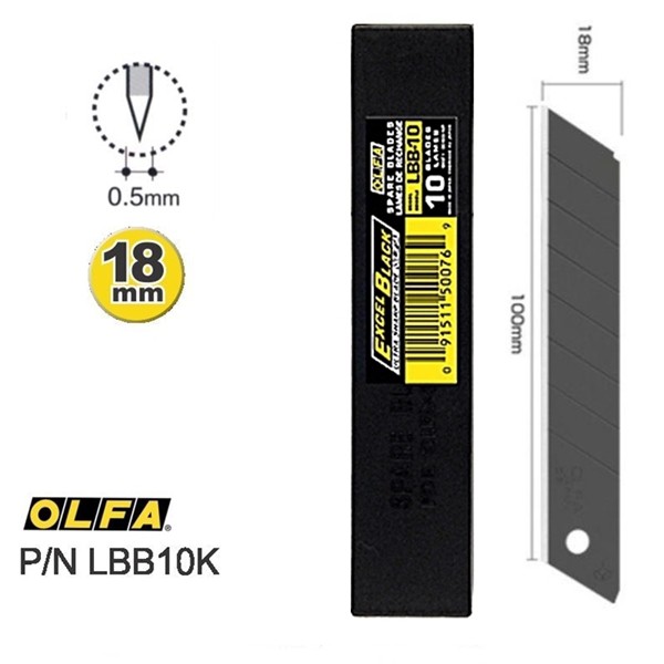 找東西@日本OLFA高碳鋼折刃式10入大美工刀片特専黒刃替刃LBB-10即LBB10K適Ltd-07 Ltd08 CMP | 蝦皮購物