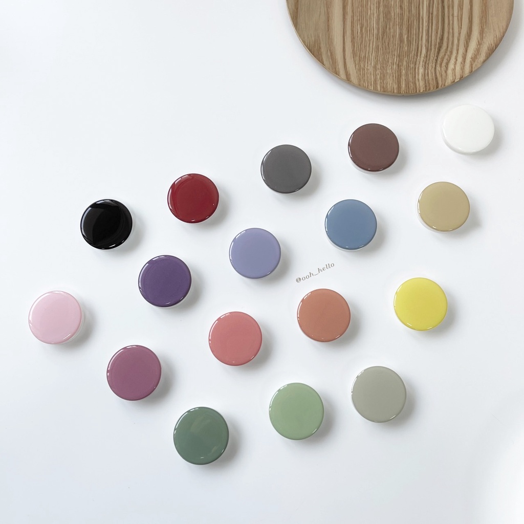 【ooh_hello】素色滴膠簡約氣囊支架 簡約支架手機氣囊支架（收納耳機/追劇必備) | 蝦皮購物