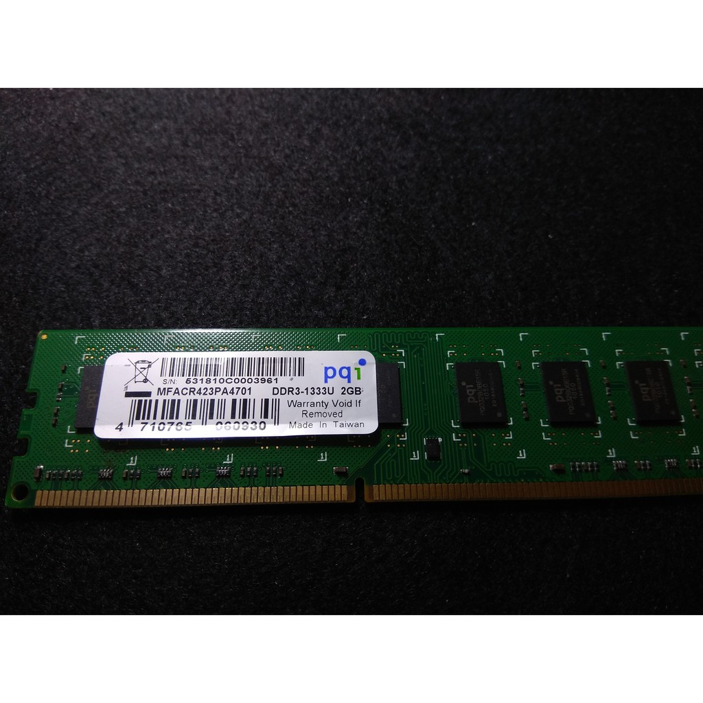 勁永PQI DDR3 1333 2G 記憶體 雙面顆粒 桌上型主機專用 775/1150/1151/1155 | 蝦皮購物