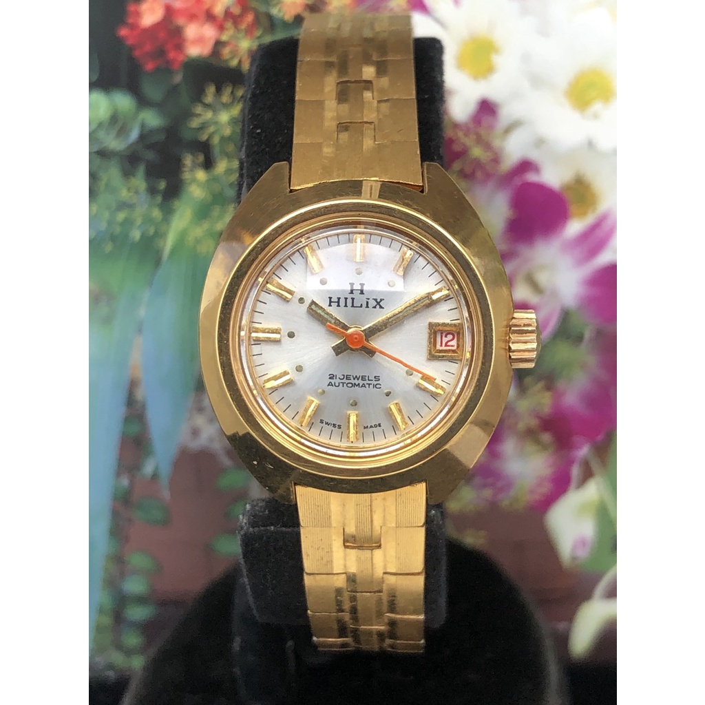 HILIX 古早味懷舊風自動上鍊機械女錶(九宮格鏡面) | 蝦皮購物
