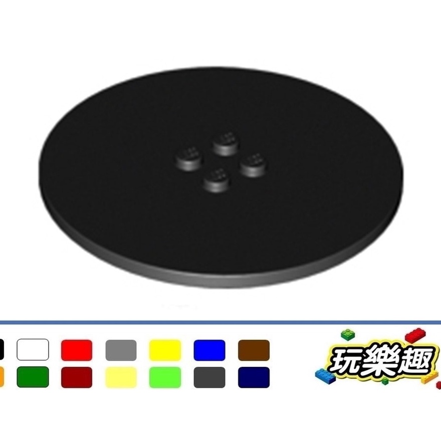 玩樂趣 LEGO樂高 6177 圓形 8 x 8，中心有 4 個螺柱 二手零件 2C10K-N | 蝦皮購物