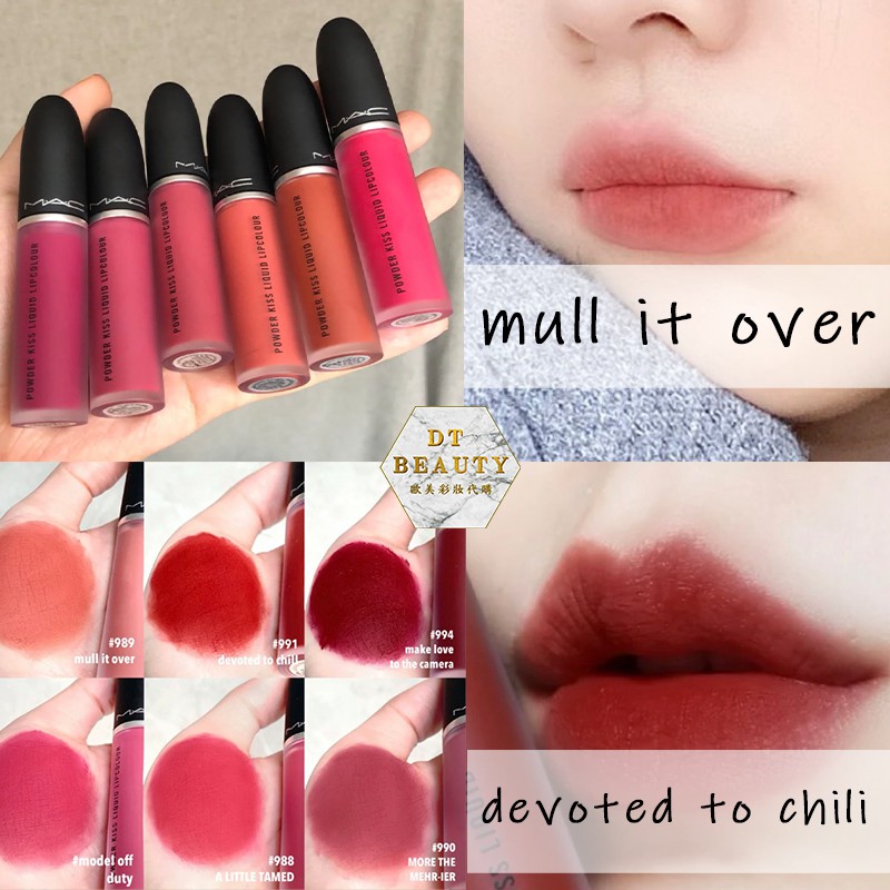 MAC 絲柔粉霧唇釉 mac #995 #982 新品 新版 唇霧 唇釉 唇膏 絲柔 粉霧 唇釉 | 蝦皮購物