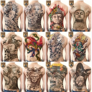 【滿799免運】滿背後背紋身貼防水男女持久大圖趙雲子龍九龍拉棺仿真刺青花臂貼jioyh DRWW | 蝦皮購物