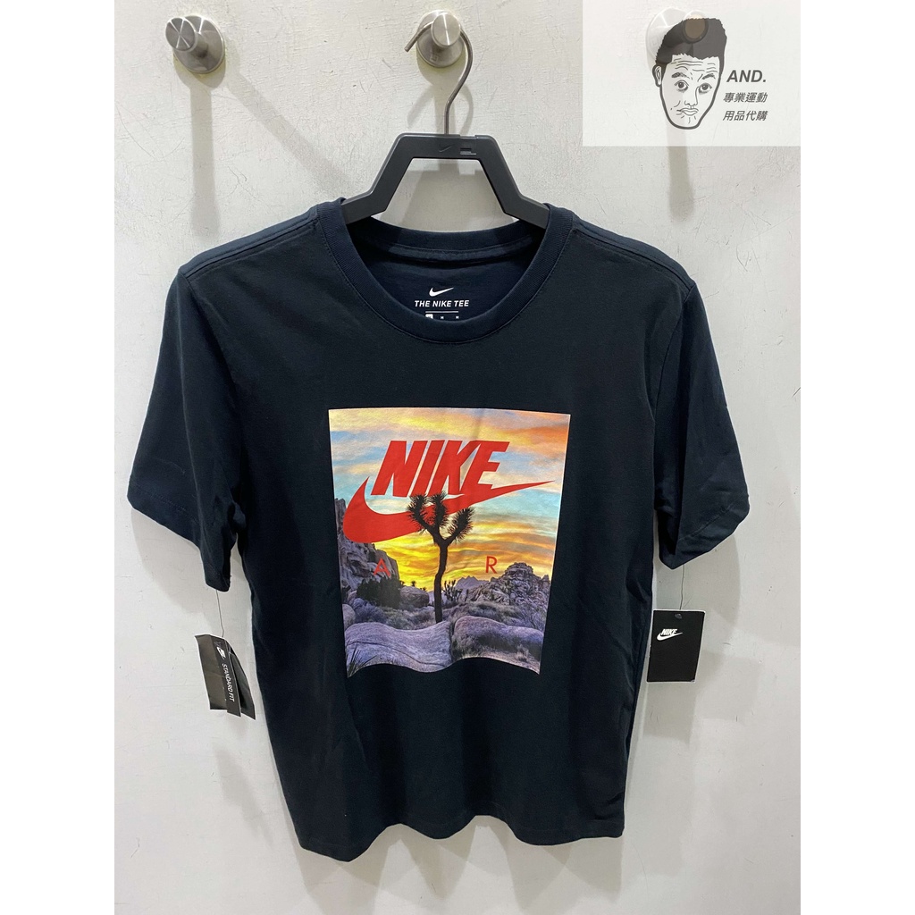 【AND.】零碼出清 NIKE NSW TEE 黑色 日落 短T 運動 休閒 舒適 排汗 男款 CT6885-010 | 蝦皮購物