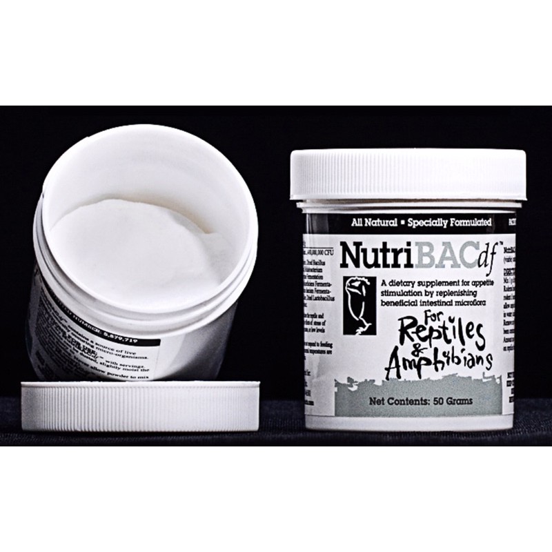 【魚村】🇺🇸NutriBAC兩棲爬蟲類專用（益生菌50g/瓶）陸龜、蜥蜴、守宮、蛇、變色龍等營養添加 | 蝦皮購物