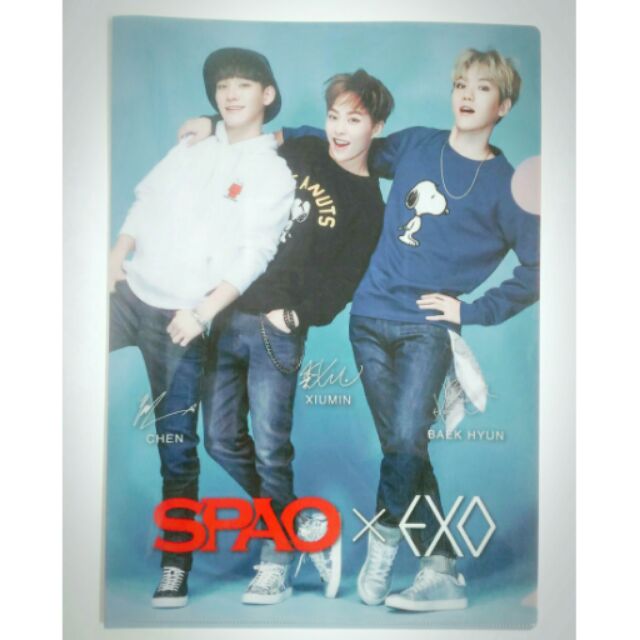 買 Spao 限量資料夾 就送伯賢Kai世勳雜誌 | 蝦皮購物