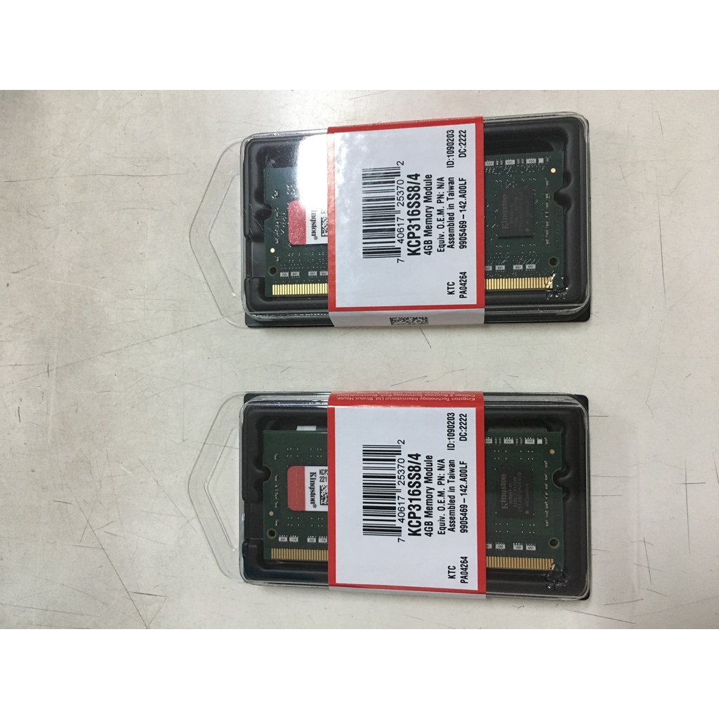 全新金士頓Kingston 筆電DDR3 4G 1333/KCP316SS8(iMAC) 記憶體RAM | 蝦皮購物