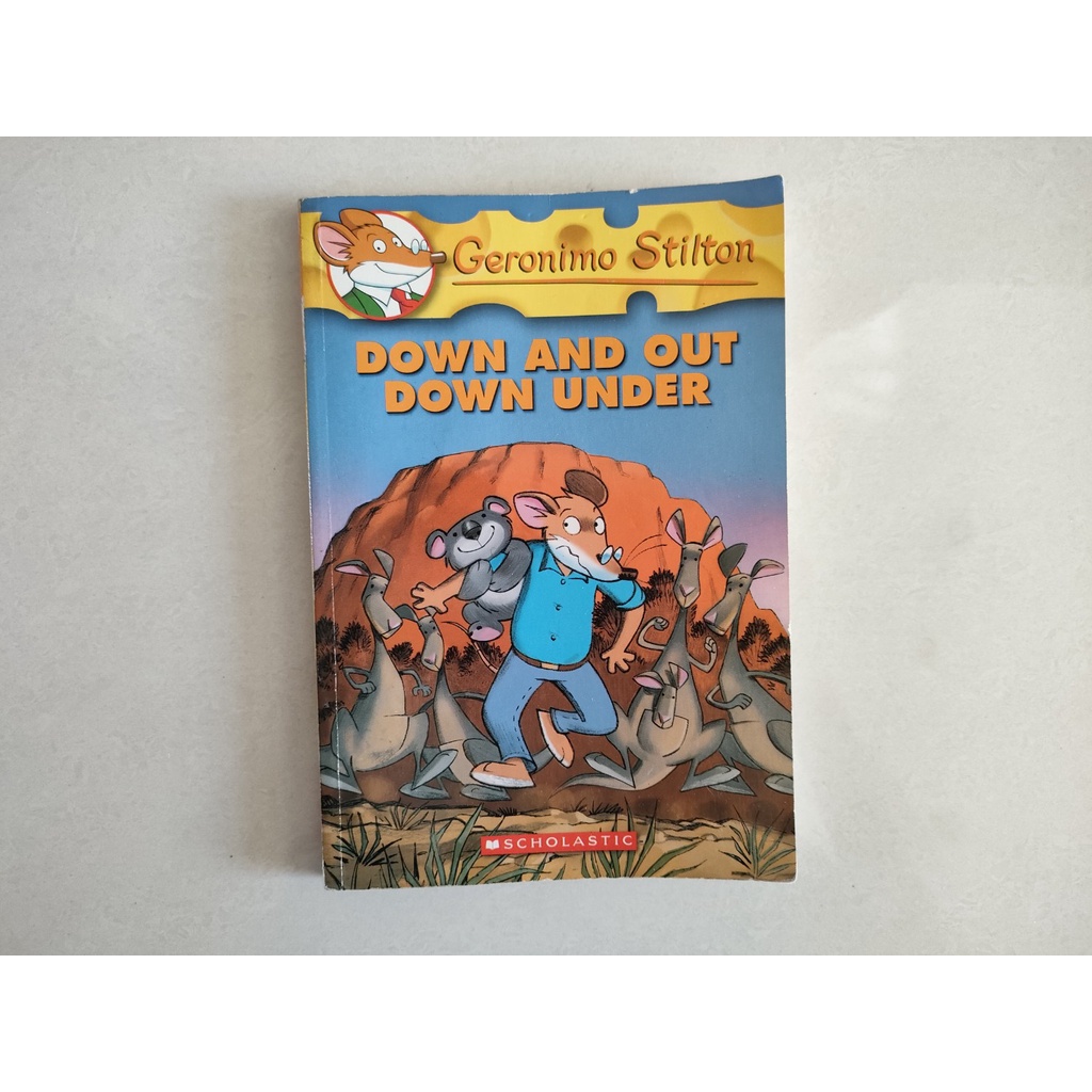 二手兒童英文橋樑書出清～老鼠記者Geronimo Stilton #29~Down and Out Down Under | 蝦皮購物