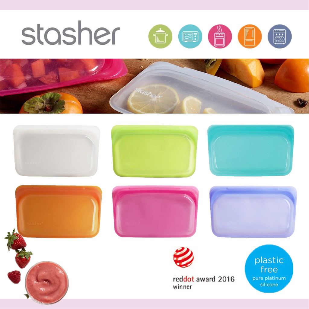 美國 Stasher 長形矽膠密封袋（多款可選） | 蝦皮購物