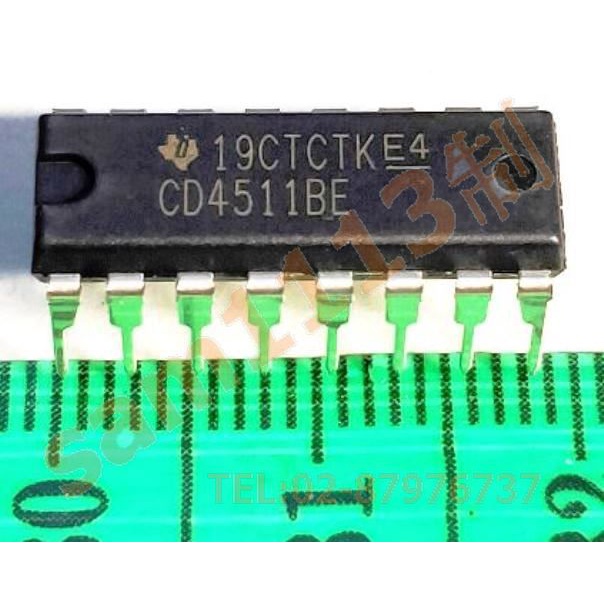 113邏輯閘 CD4511 BE DIP-16 TI BCD至7段鎖存解碼驅動 HEF4511 MC14511 >10個 | 蝦皮購物