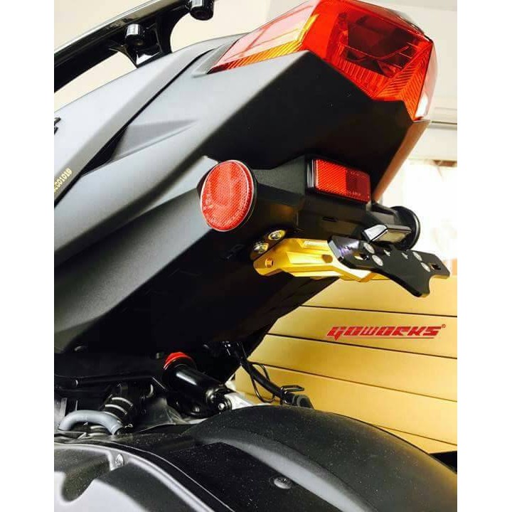 【小港二輪】FORCE 佐騰 GOWORKS CNC鋁合金後牌架 翹牌 短牌架 | 蝦皮購物