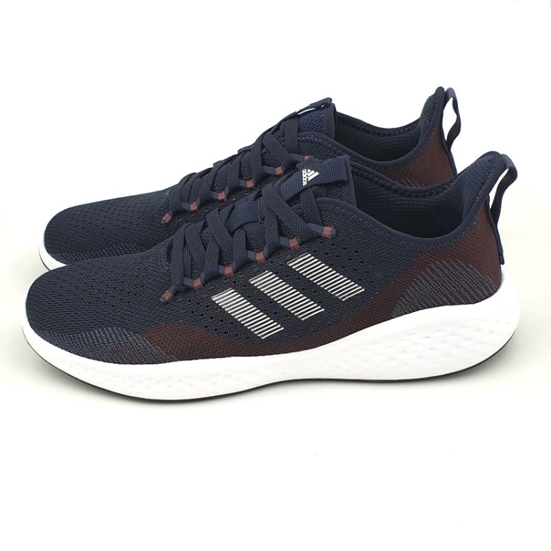 【MEI LAN】adidas Fluidflow 2.0 (男) 透氣 針織 輕量 緩震 慢跑鞋 GW4012 深藍 | 蝦皮購物