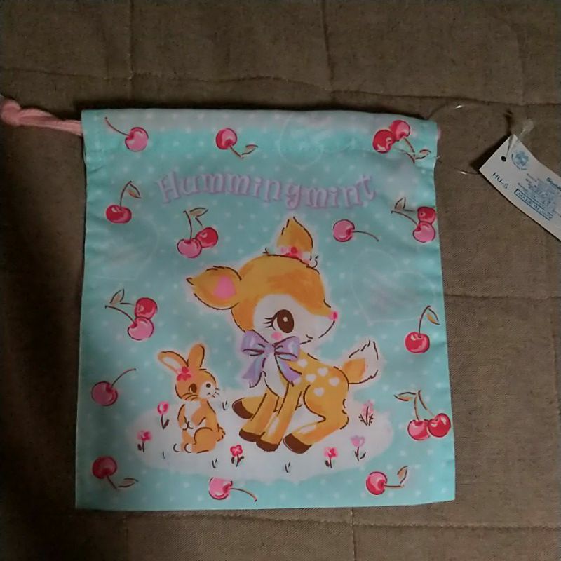 全新Hummingmint日本製小鹿兔子櫻桃縮口袋 | 蝦皮購物