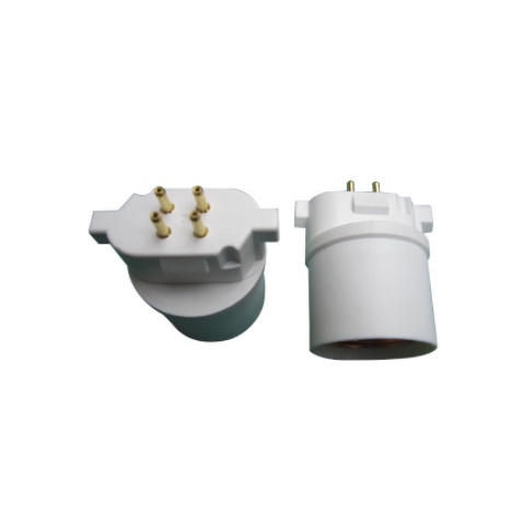 G24轉E27燈座【辰旭照明】 取代飛利浦停產 PL-BB 4P 27W緊密型燈管 田字型 BB燈座適用 DIY大王 | 蝦皮購物