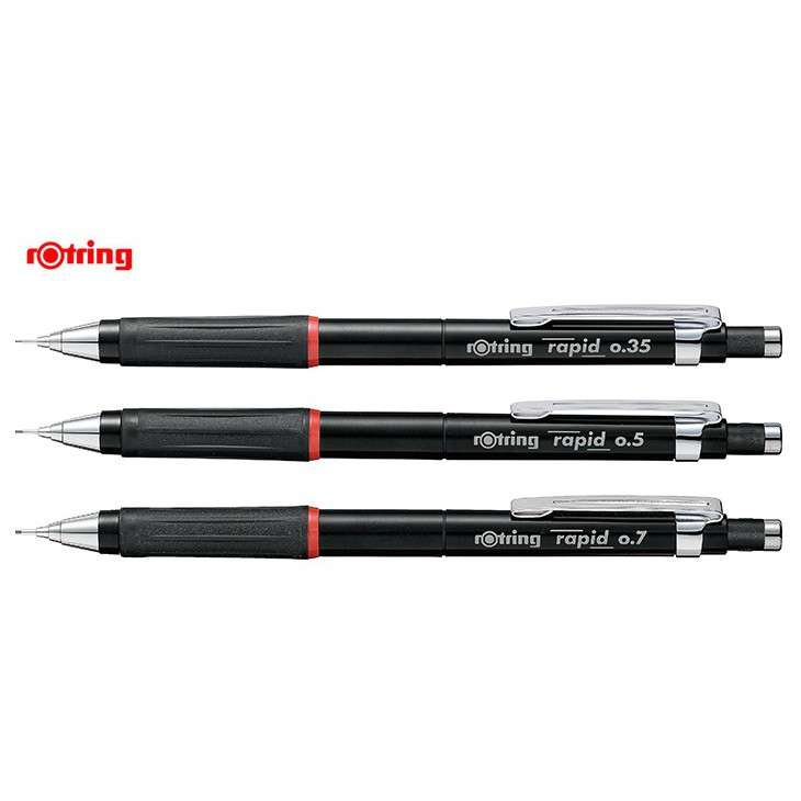 【iPen】德國 紅環 rOtring rapid 自動鉛筆 (黑色) -0.35 / 0.5 / 0.7mm | 蝦皮購物