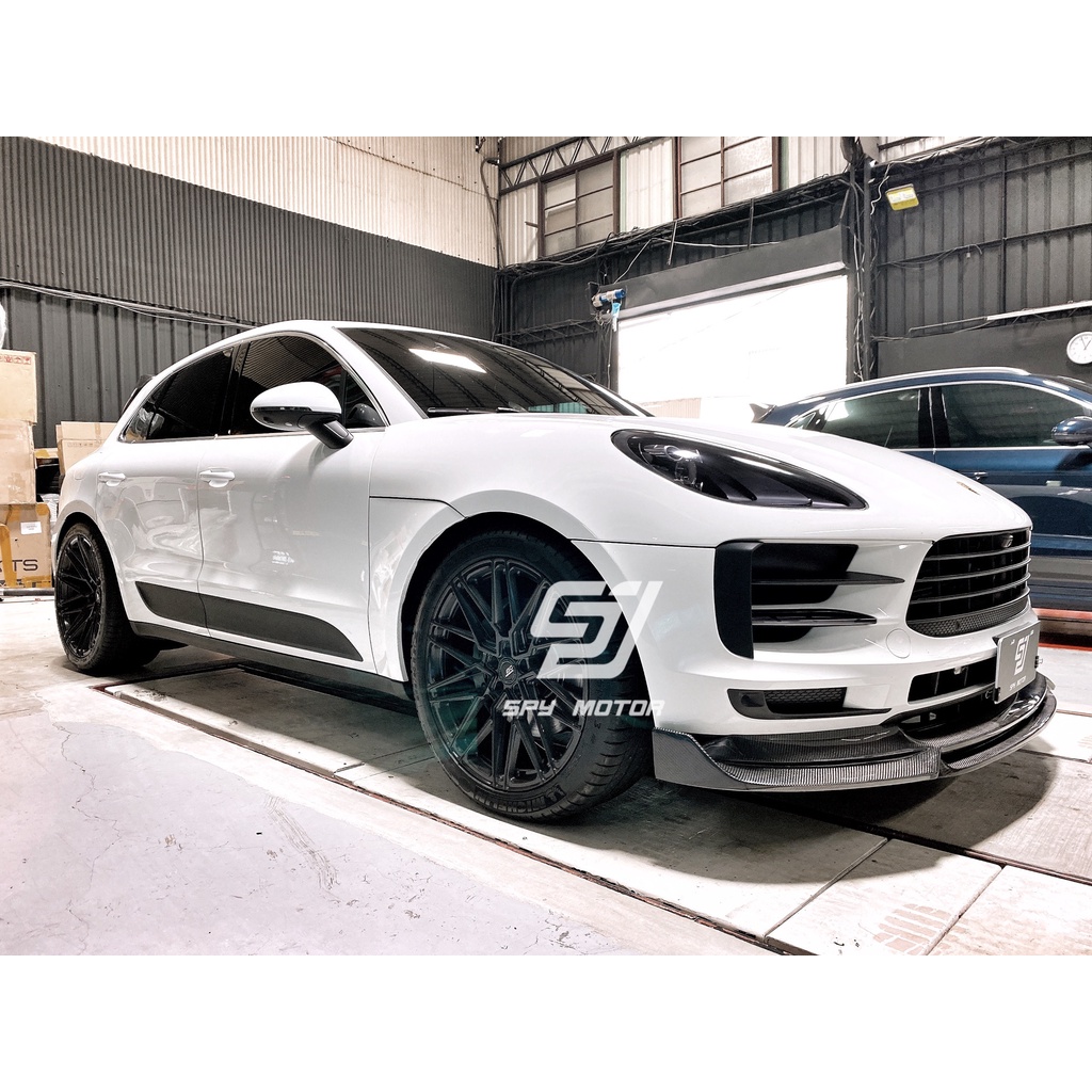 【SPY MOTOR】Porsche Macan 小改款 碳纖維前下巴 | 蝦皮購物