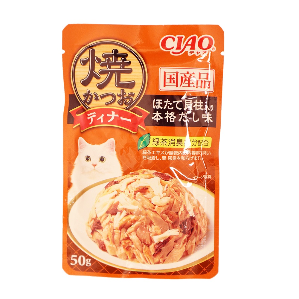 CIAO 燒晚餐包(鰹魚+干貝+柴魚高湯) 50g【Donki日本唐吉訶德】 | 蝦皮購物