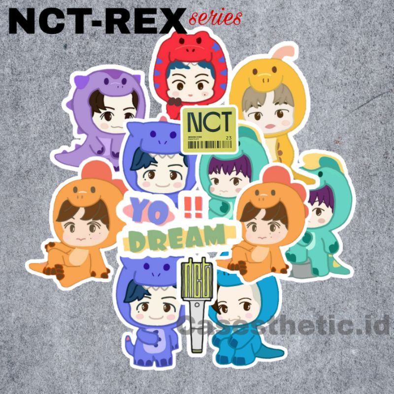 貼紙 NCT-REX DINO Abc 貼紙 NCT DREAM Haechan Jaemin Renjun Mark | 蝦皮購物