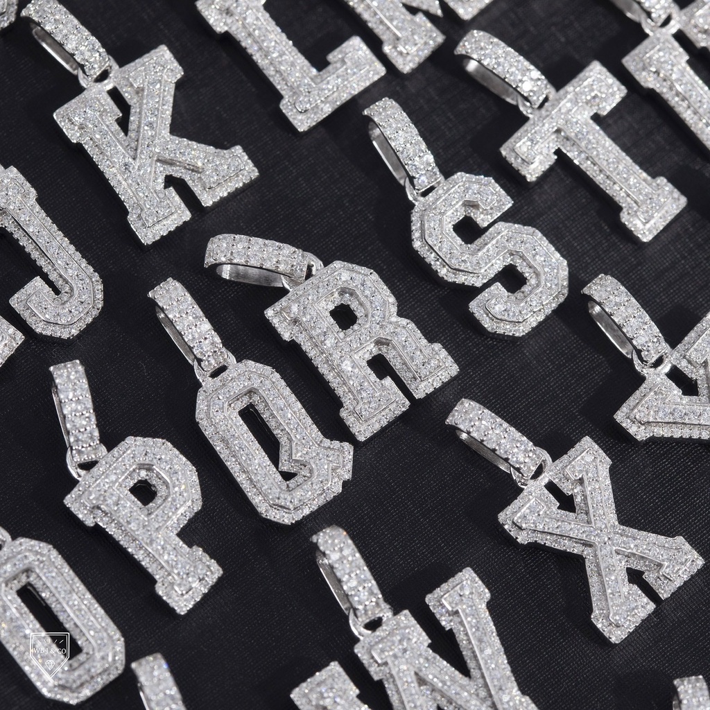 WBJ基點款-滿鑽小字母吊墜 925純銀 | 個性姓名吊墜 | 客製化字母項鍊 | 閨蜜情侶首飾 | 蝦皮購物