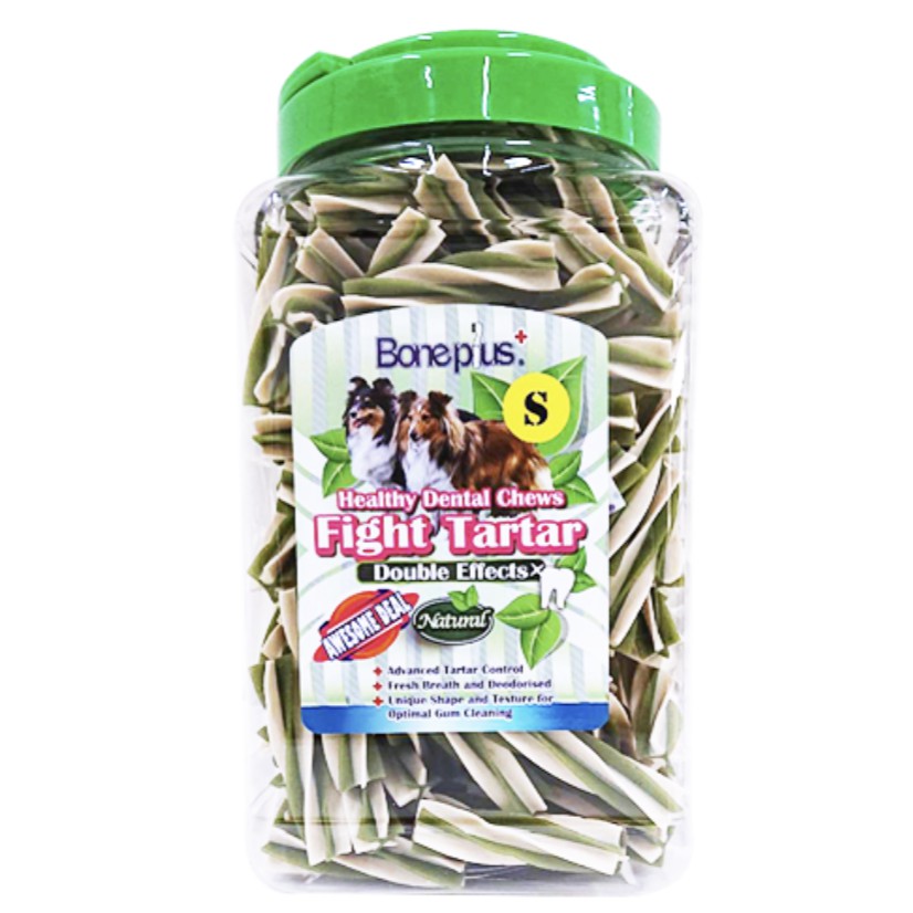 ️買一桶送2包🐾拿鐵貓花花🐾1250g Bone Plus 六角星型/雙刷頭/骨結 潔牙骨 狗零食 BonePlus | 蝦皮購物