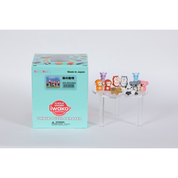 【中臣】日本IWAKO造型橡皮擦-森林動物系列 ER-DOU003 (60入裝) | 蝦皮購物
