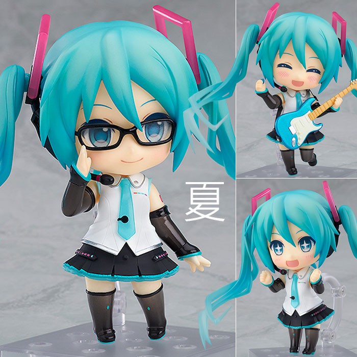 《夏本舖》日版 GSC 黏土人 1309 初音 未來 V4X 雙馬尾 歌手 電子 音樂 VOCALOID MIKU Q版 | 蝦皮購物