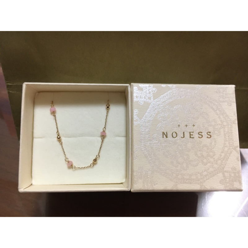 全新 Nojess 粉紅石英 K10手鍊 | 蝦皮購物