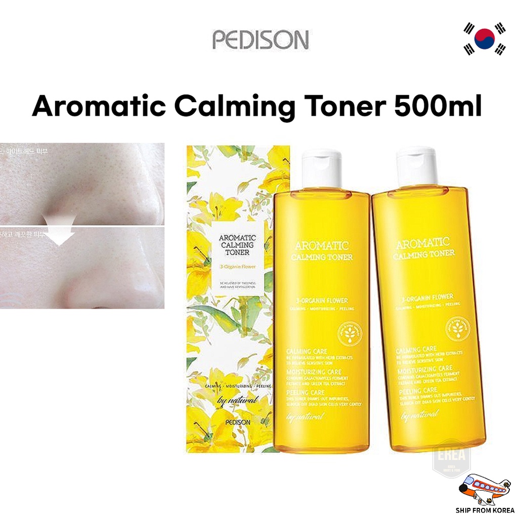 Pedison 芳香鎮靜爽膚水 500ML 3 Organin Flower 無酒精 AHA BHA | 蝦皮購物